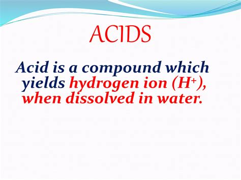 Classification Of Acids Bases PPTX