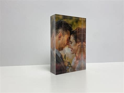 Custom Lenticular Acrylic Block Flip Print 10x15cm 2 3 Images In 1