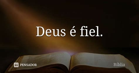 Deus é Fiel Bíblia Pensador