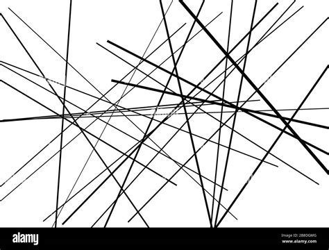 Abstract Geometric Art With Random Chaotic Lines Straight Crossing Intersecting Lines Texture