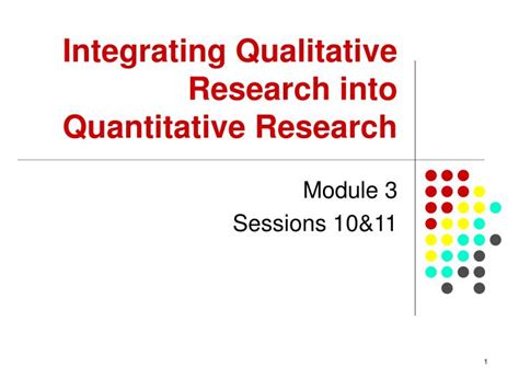 Ppt Integrating Qualitative Research Into Quantitative Research Powerpoint Presentation Id