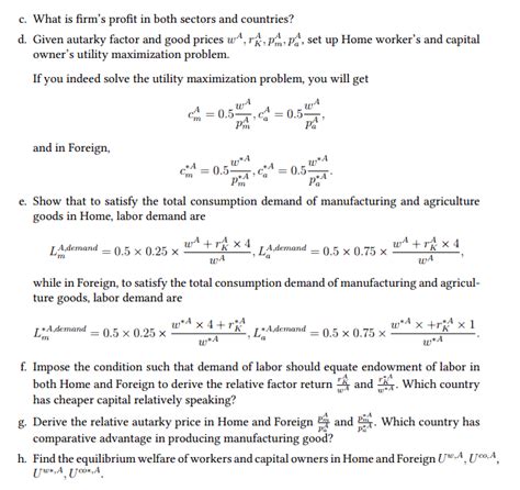 Solved Please Solve ONLY FROM C TO H While Explaining And Chegg Com