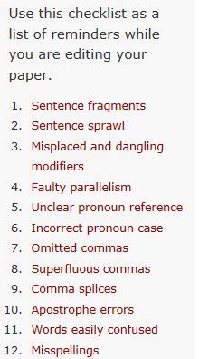 Common Writing Errors Ronald C Curnutt Library
