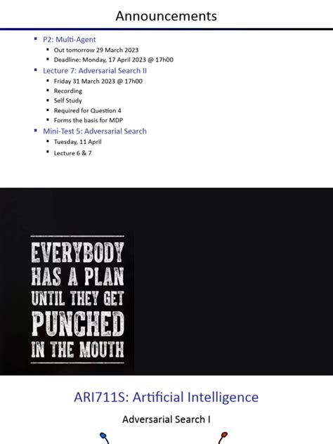 Lecture 6 Adversarial Search Pdf Applied Mathematics Algorithms