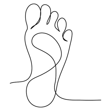 윤 터 일러스트레이션의 피트 연속 한 줄 그림 프리미엄 벡터