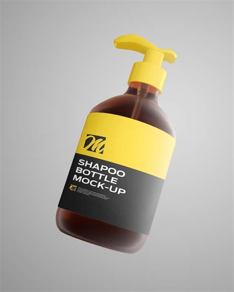 Premium Psd Shapoo Bottle Mockup Psd