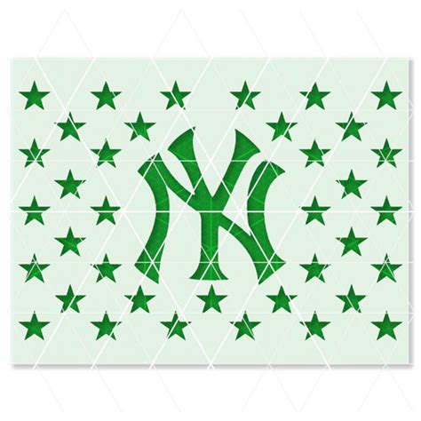 New York Yankees Flag Stencil Lazy Stencils