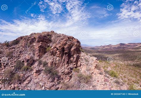 Scenery Of The Tonto National Forest With Hohokam Ruins Hillfort