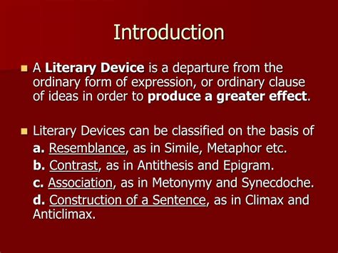 Ppt Literary Devices Powerpoint Presentation Id2218894 Ppt Literary