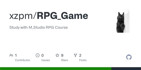 GitHub Xzpm RPG Game Study With M Studio RPG Course