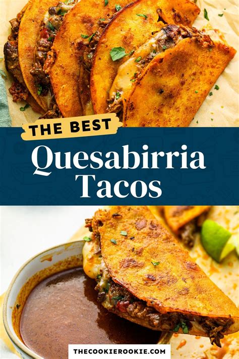 Quesabirria Tacos The Cookie Rookie Mexican Food Recipes Authentic