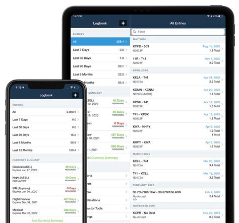 Foreflight Digital Pilot Logbook For Ipad And Iphone