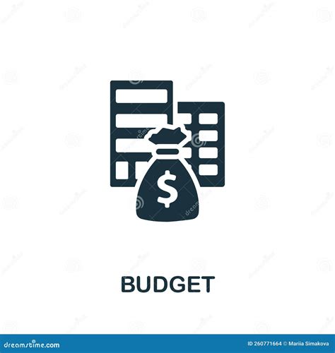 Budget Icon Monochrome Simple Company Structure Icon For Templates Web Design And Infographics