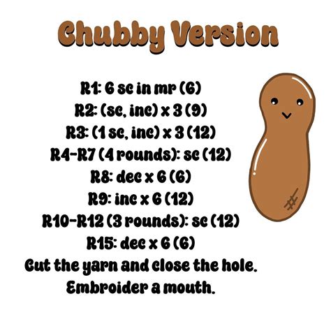 Free 2 In 1 Peanut Pattern