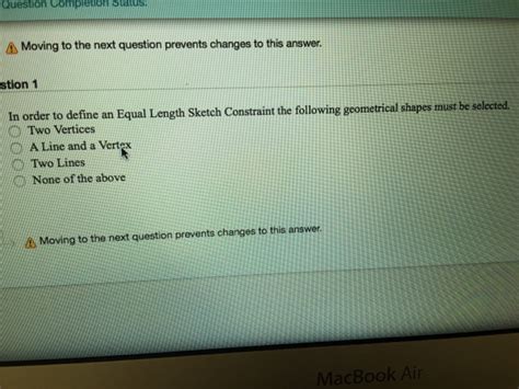 Solved In Order To Define An Equal Length Sketch Constraint