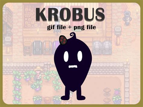 Chibi Animation Stardew Valley Krobus Updated  And Png Etsy