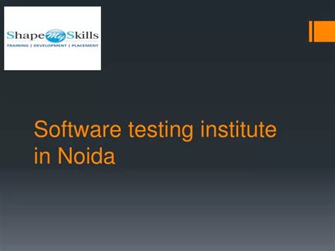 ppt software testing institute in noida ppt powerpoint presentation