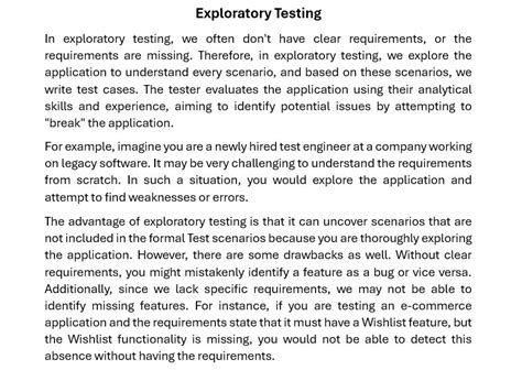 shehryar khan on linkedin exploratory testing in exploratory testing we often don t have clear…