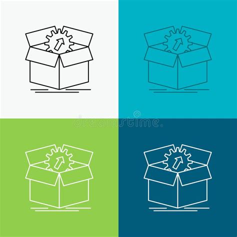 Upload Performance Productivity Progress Work Icon Over Various