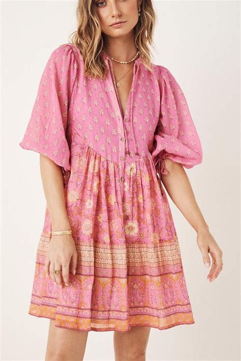 Utopia Tunic Mini Dress Flamingo M Dress Mini Dress Ladies Mini