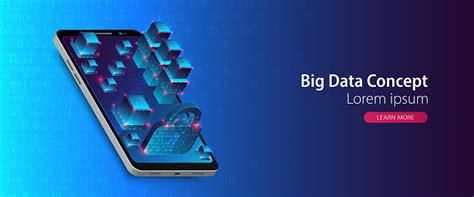 아이소메트릭 휴대 전화 Θig 데이터 흐름 처리 개념 클라우드 데이터베이스 추상 기술 배경입니다 벡터 일러스트레이션 0명에 대한 스톡 벡터 아트 및 기타 이미지 Istock