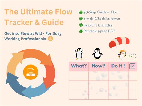 A Simple 20 Step Flow Tracker And Guide For Busy Working Professionals A Simple 20 Step Flow Tracker And Guide For Busy Working Professionals