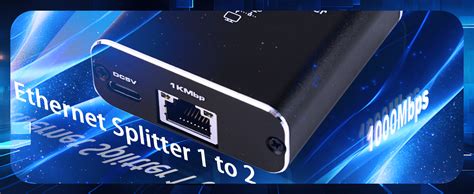 Liezhua Gigabit Ethernet Splitter 1 To 2 Network Splitter With Usb Power Cable