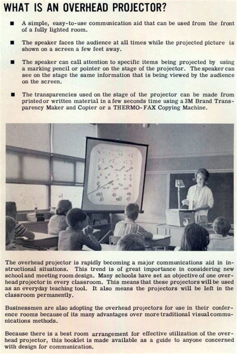 Turn Off The Lights And See These Vintage Overhead Projectors From The 60s Click Americana