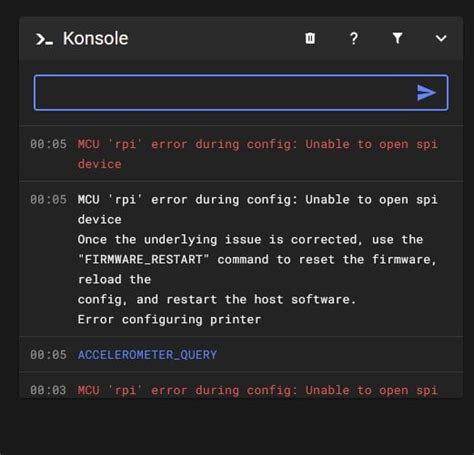 klipper adxl345 issues mcu rpi error during config unable to open