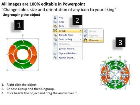 PowerPoint Presentation Designs Global Process Cycle Diagram Ppt Template