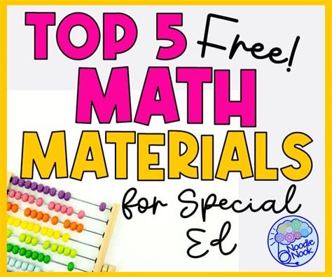 Top 5 Math Materials For Special Ed With Classroom Ideas