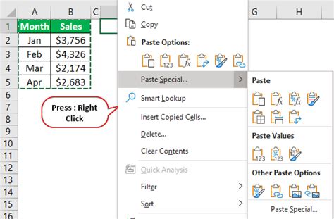 Excel Paste Transpose Using Transpose Function And Paste Special