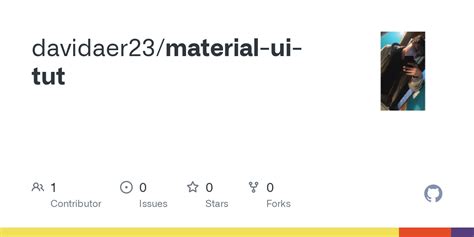 GitHub Davidaer23 Material Ui Tut