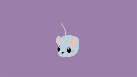 Mouse Low Poly Chibi Download Free 3d Model By Waririn3d F62b541