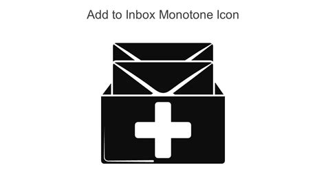 add to inbox monotone icon in powerpoint pptx png and editable eps