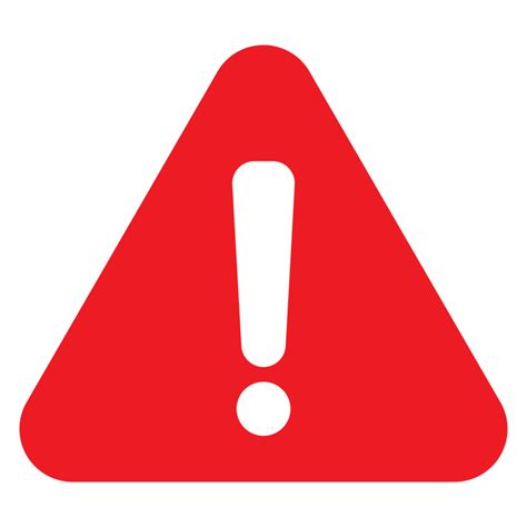 Warning Sign Icon Transparent Background PNG