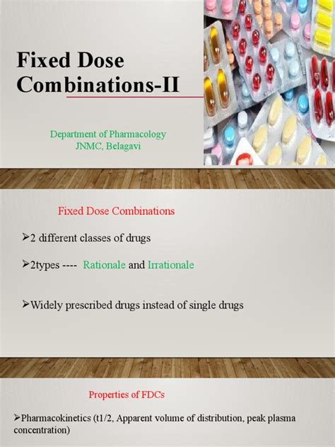 Fixed Dose Combinations Ii Pdf Medical Specialties Pharmacology
