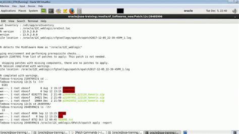 Patching In Weblogic12c Using Opatch Utility Youtube