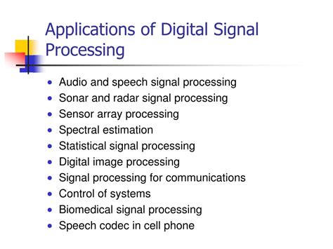 Ppt Architecture And Applications Of Dsp Powerpoint Presentation