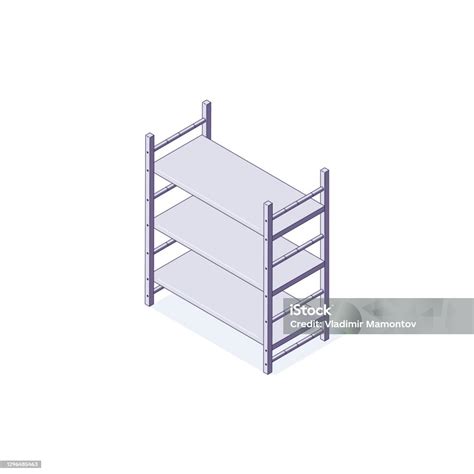 등분 성 창고 장비 랙 선반 내부 3d 로지스틱 랙 인테리어 및 스태킹 벡터 일러스트레이션 창고에 대한 스톡 벡터 아트 및 기타