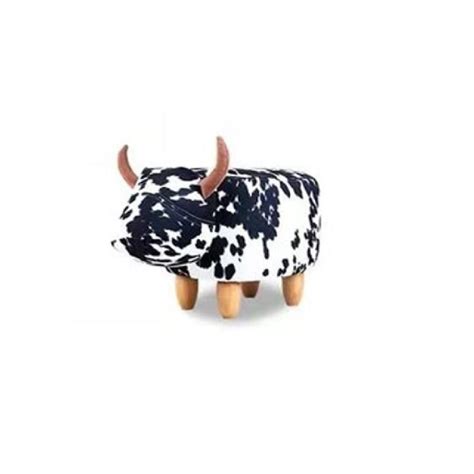 Backyard Expressions Cow Pattern Footstool 908733 Rural King