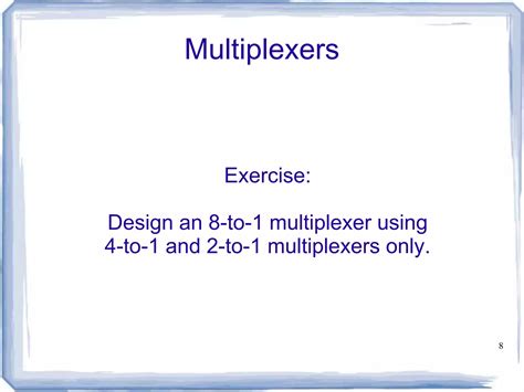Encoder Decoder Multiplexers And Demultiplexers Ppt