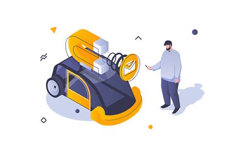 3d 아이소메트릭 디자인의 소셜 미디어 개념 남자는 온라인으로 블로깅하고 자석으로 광고 캠페인을 만들고 청중을 끌어들입니다 웹