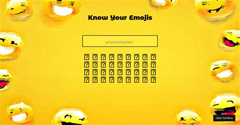 Emoji Interpreter Codesandbox