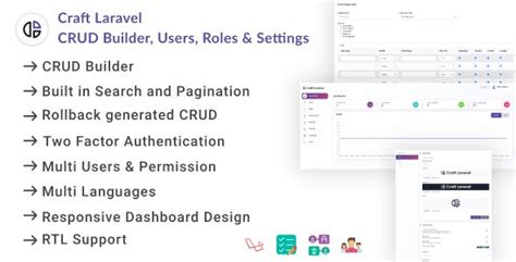 Craft Laravel Admin Panel Crud Builder Users Role Codemarket