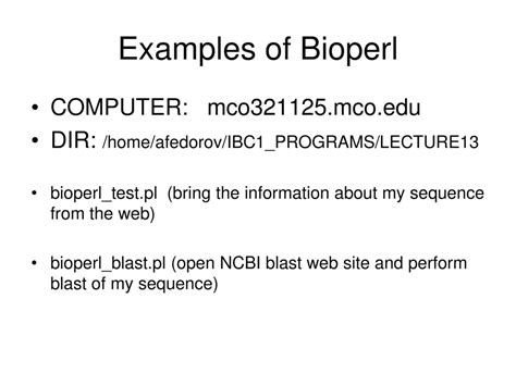 Introduction To Bioinformatic Computation Lecture Ppt Download