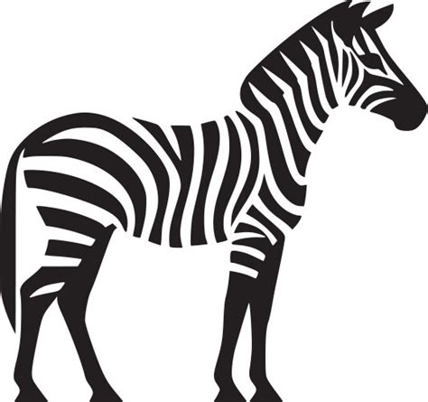 Zebra Minimalist And Simple Silhouette Vector Image