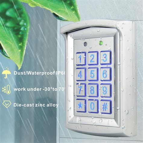 Standalone Waterproof RFID Metal Single Door Keypad RFID Access Control System Access Control
