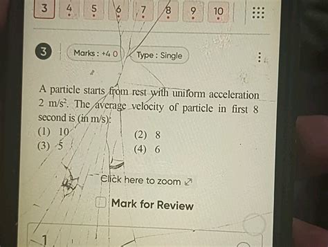 3 Marks 40 Type Single A Particle Starts From StudyX