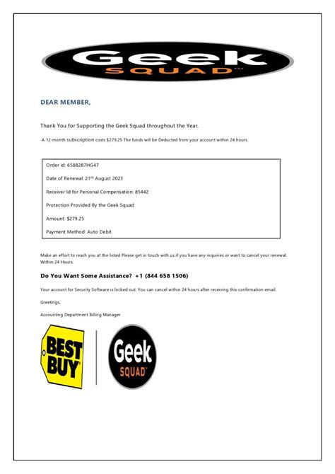 Beware Of Fake Geek Squad Tech Support Membership Scam